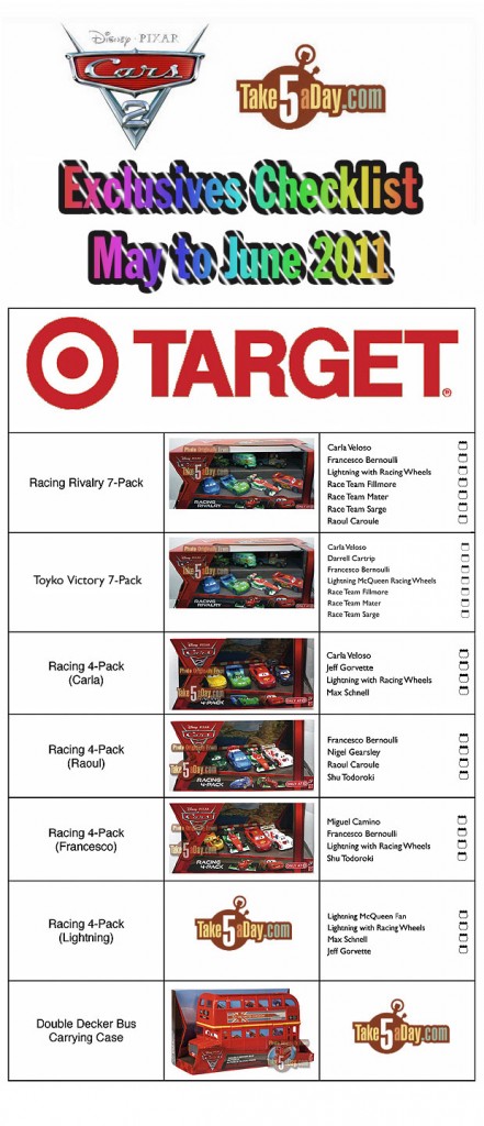 Take Five a Day » Blog Archive » Mattel Disney Pixar Diecast CARS 2 ...