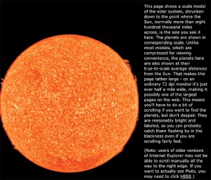 Take Five a Day » Blog Archive » Our Solar System: Scaled Scrolling