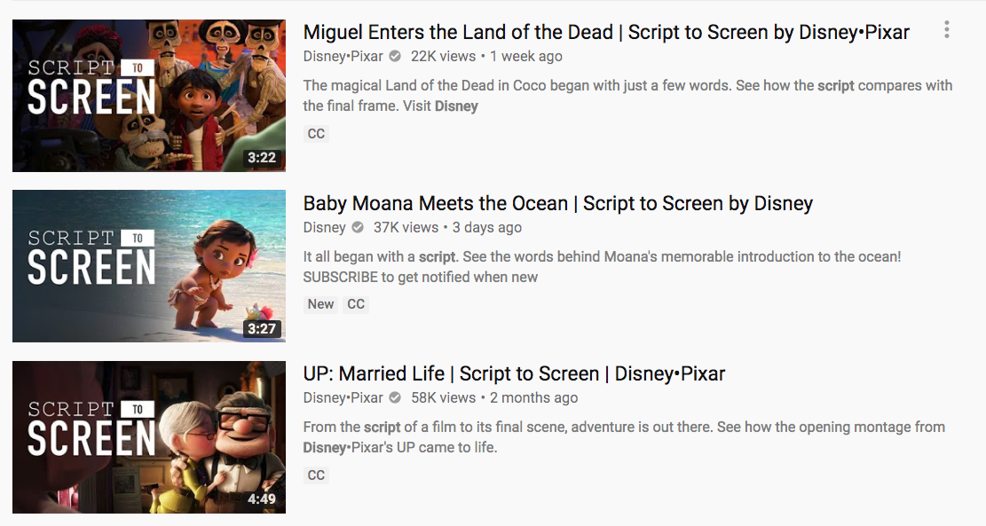 Take Five a Day » Blog Archive » Disney Pixar – Script to Screen