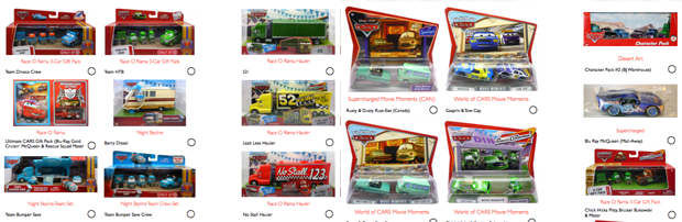 Take Five a Day » Blog Archive » Mattel Disney Pixar CARS: Complete ...